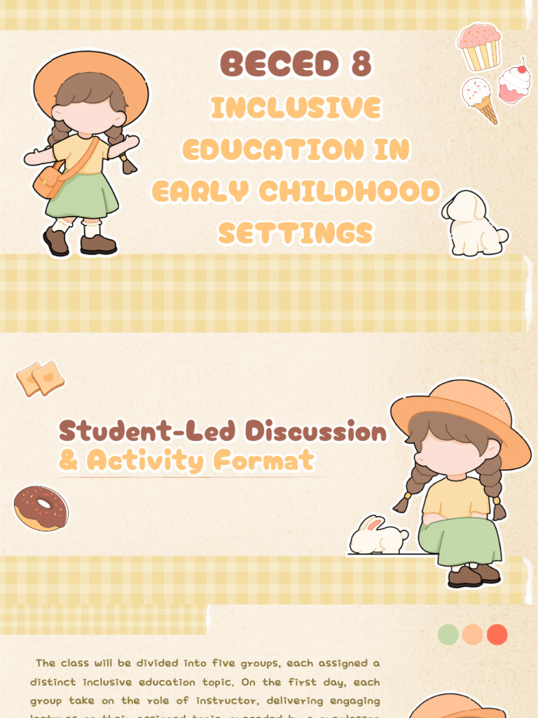 BECED 8 - Student-Led Discussion & Activity Format | PDF | Lecture | Information