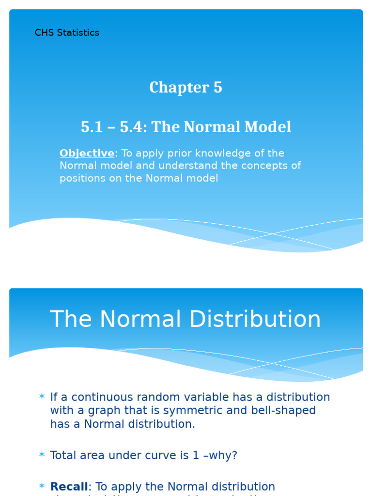 5.1 5.4 StandardNormalDistribution | PDF | Standard Score | Normal ...