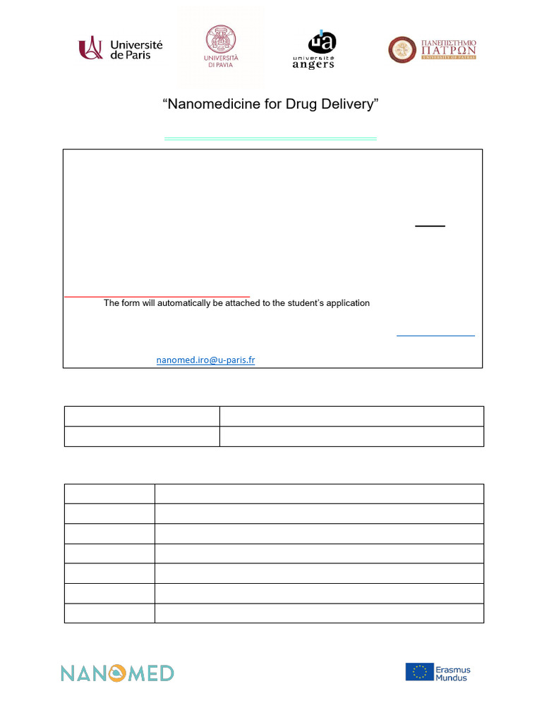 Institutional Reference Form Editable | PDF