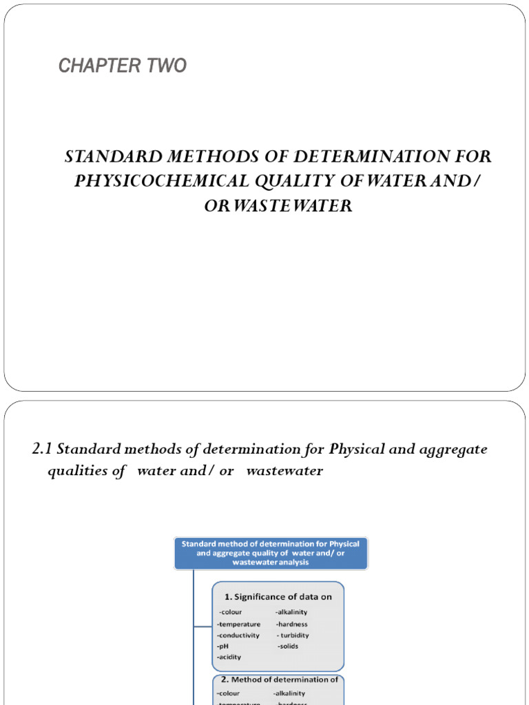Water Quality Testing Methods | PDF | Titration | Chemistry
