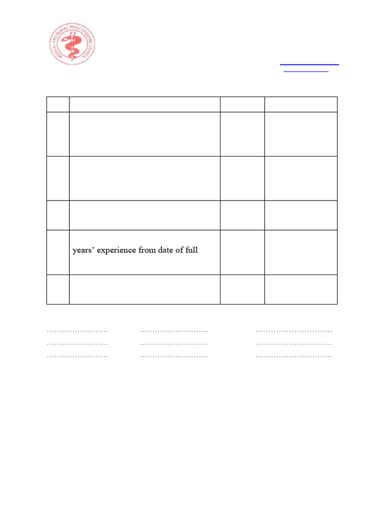 UMDPC Clinic Registration Requirements | PDF