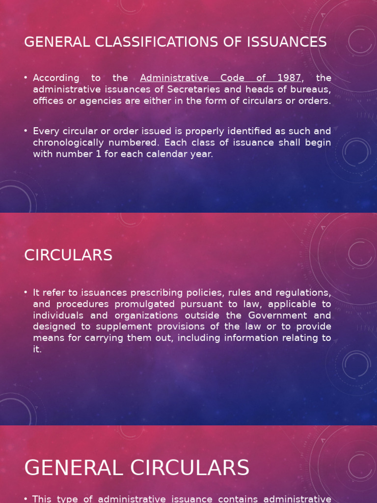 PNP Issuances: Circulars and Orders Explained | PDF | Government | Justice
