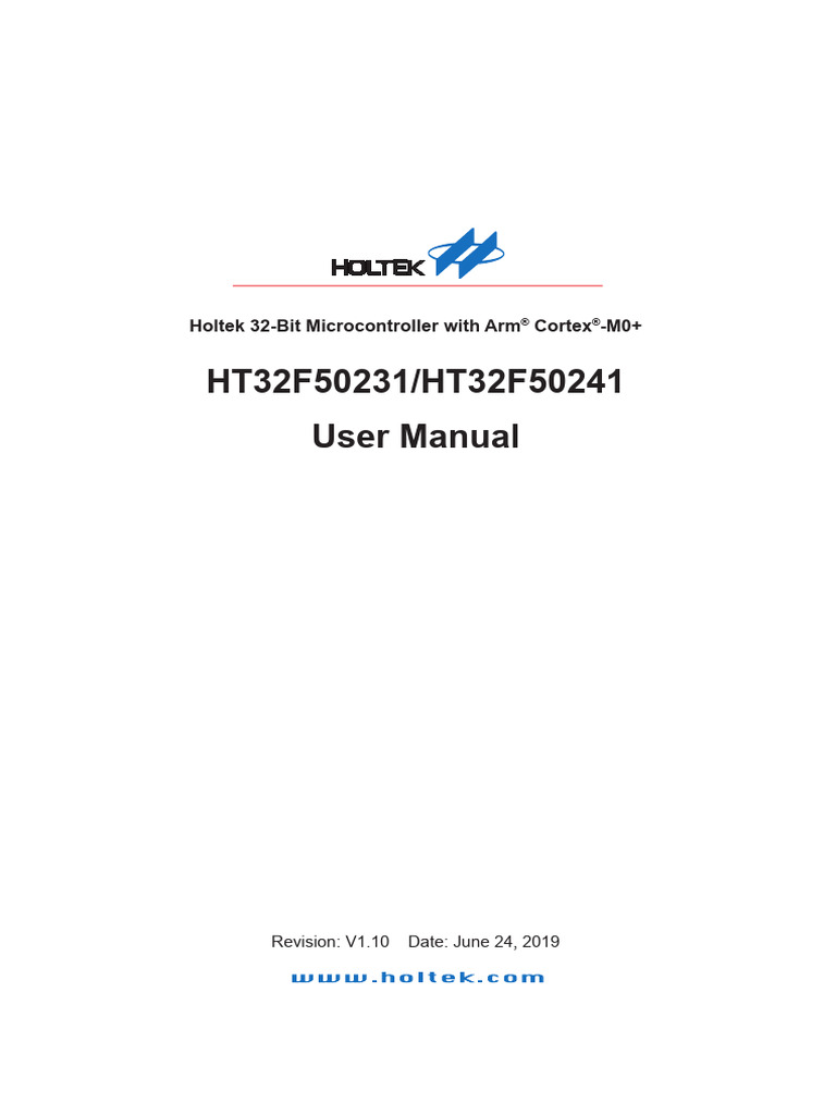 HT32F50231 41 UserManualv110 | PDF | Flash Memory | Microcontroller