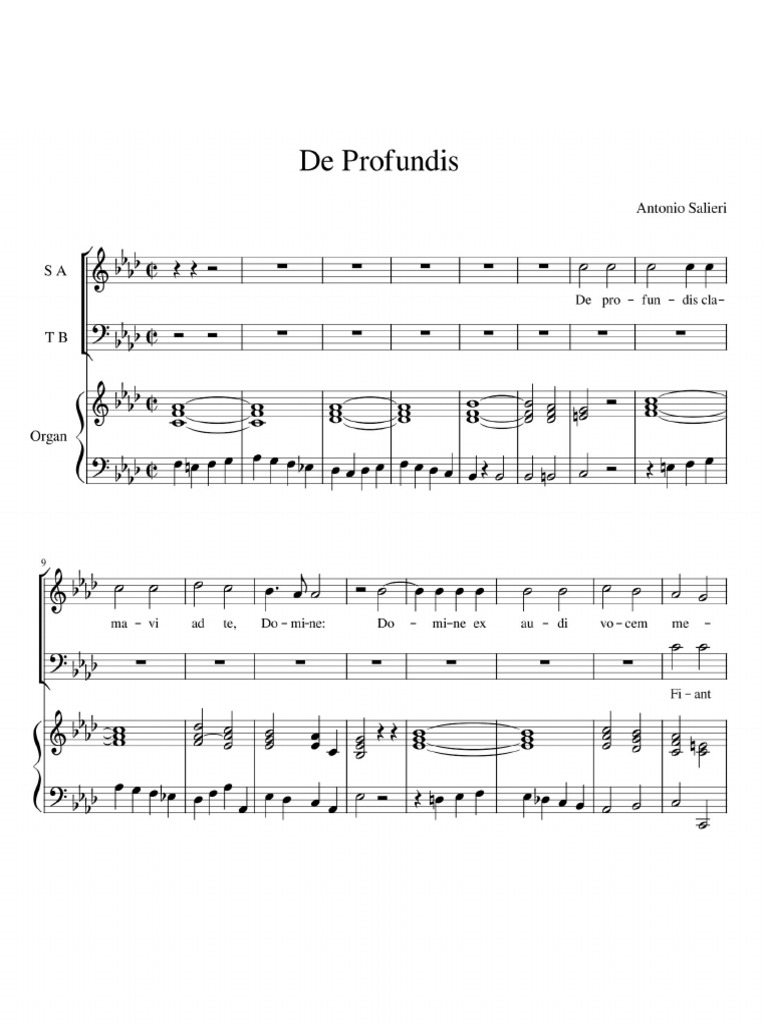 De Profundis (Salieri) | PDF