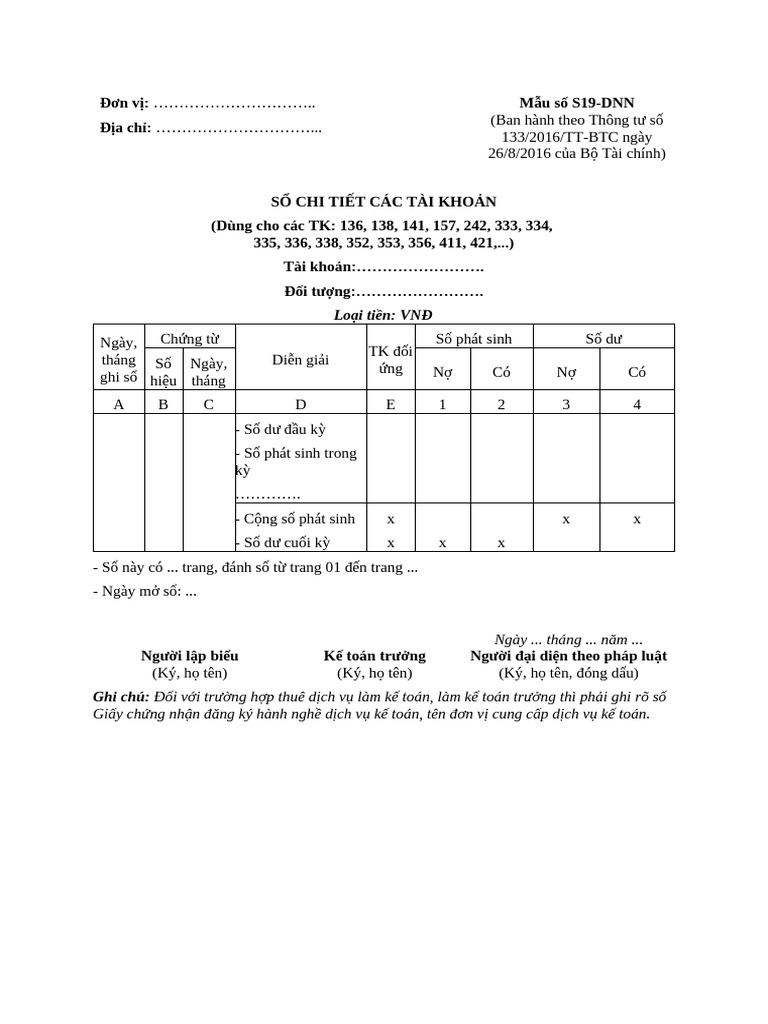Mẫu số S19-DNN | PDF