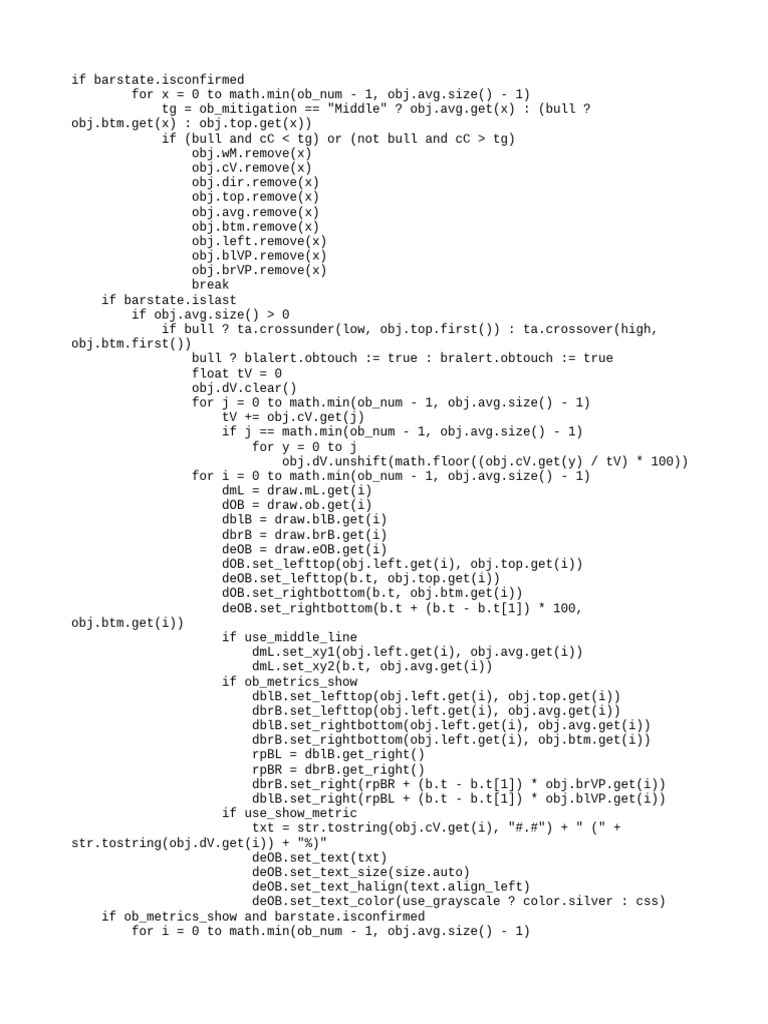 Trading Algorithm for Market Analysis | PDF