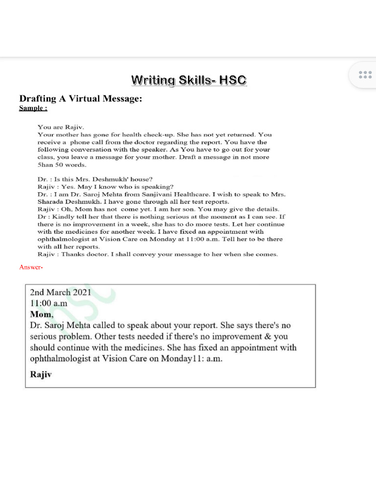 English writing skill grammar | PDF