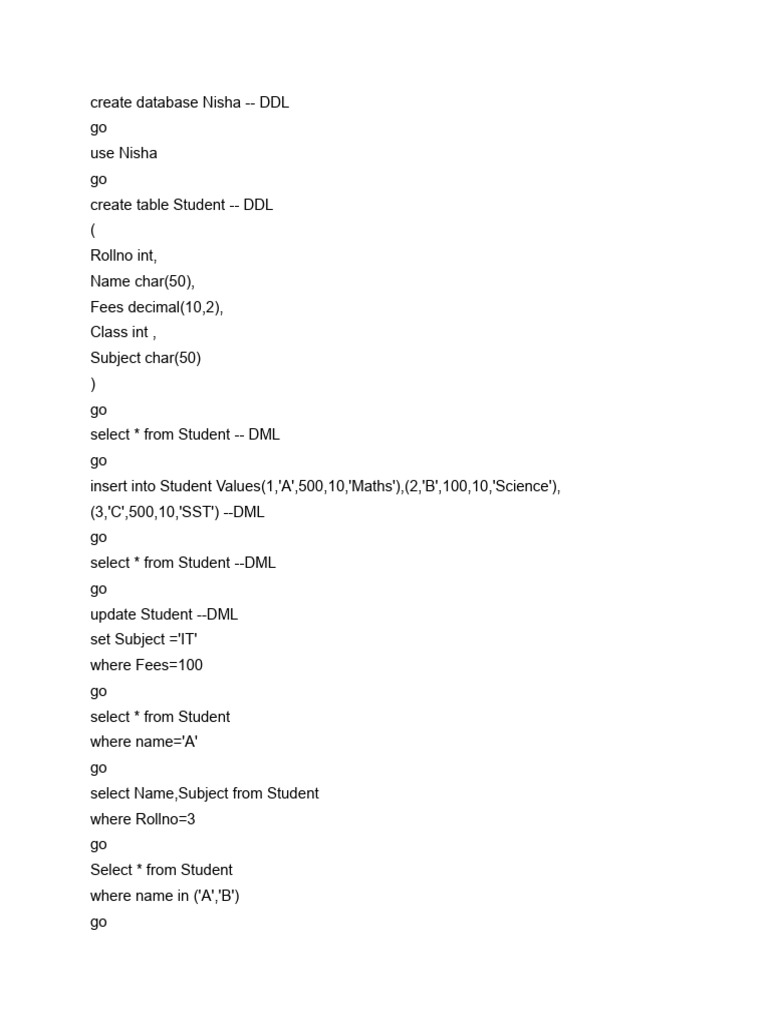 SQLchhawla | PDF | Data Management Software | Software Design