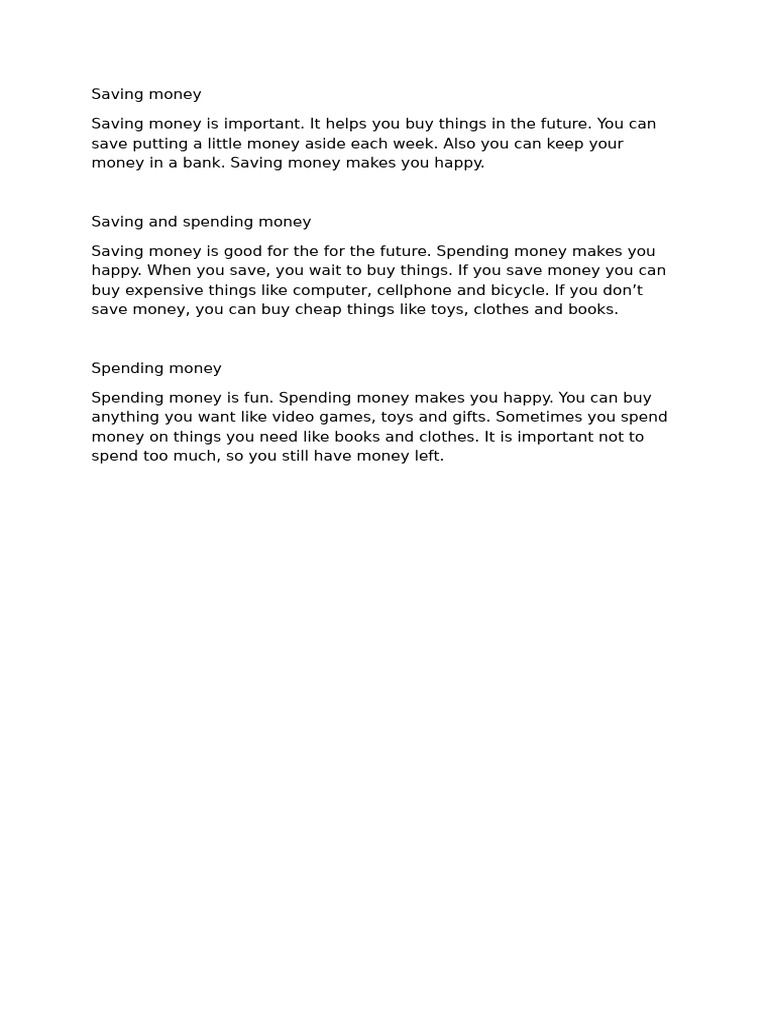 Smart Saving and Spending Tips | PDF