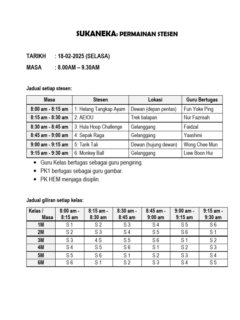 PROGRAM SUKANEKA 2025 | PDF