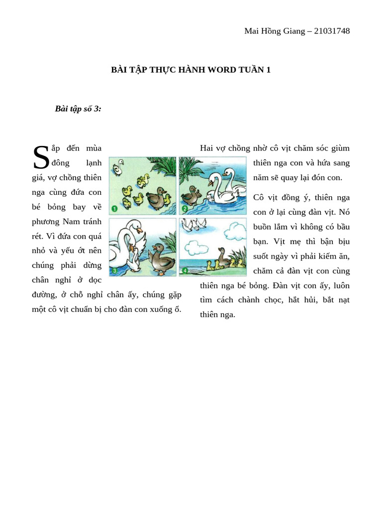 Mai H NG Giang - Bài TH C Hành 3 Và 6 | PDF