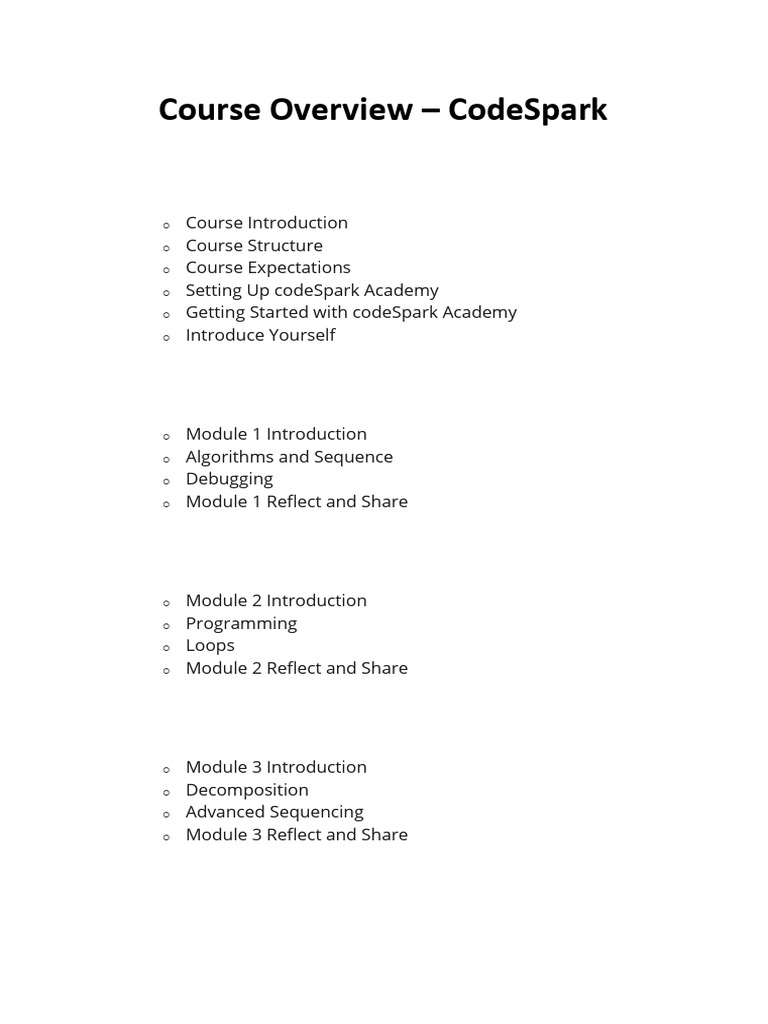 Scope & Sequence - CodeSpark | PDF