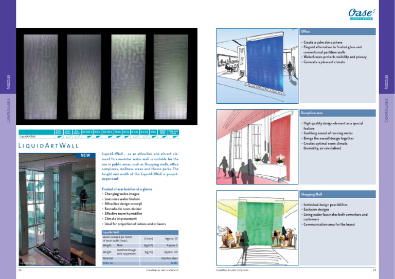 Modular Water Wall for Public Spaces | PDF | Water