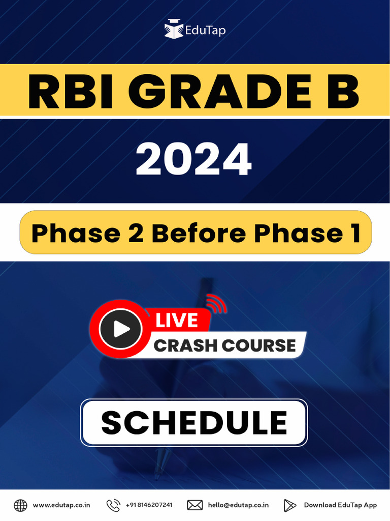 RBI GRADE B Phase 2 Before Phase 1 5 July 2 Lyst1720184193802 | PDF ...
