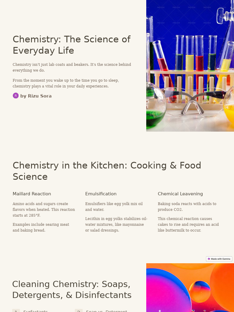 Chemistry The Science of Everyday Life | PDF | Detergent | Bacteria
