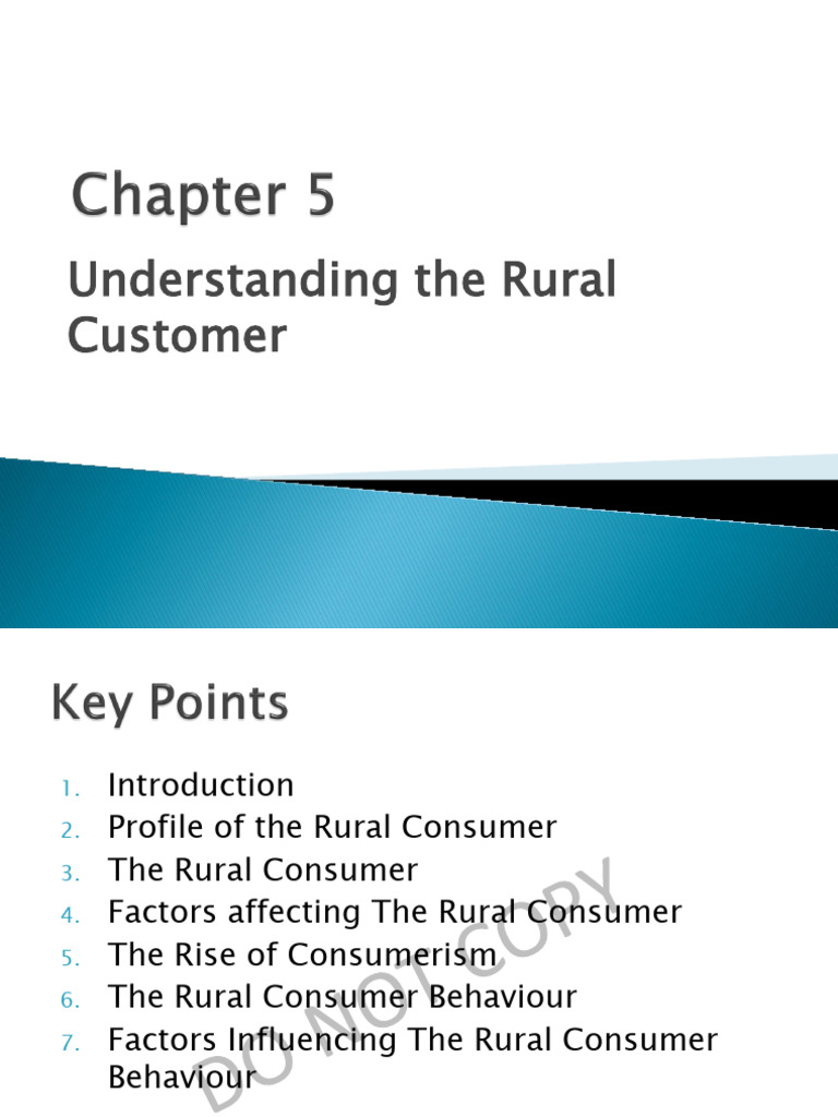 Rural Consumer Behavior | PDF | Behavior | Consumers