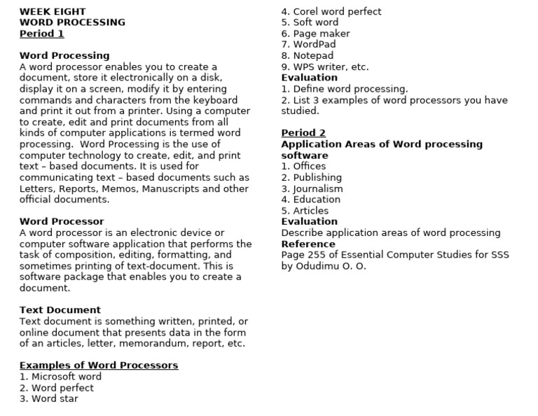 Understanding Word Processing Basics | PDF