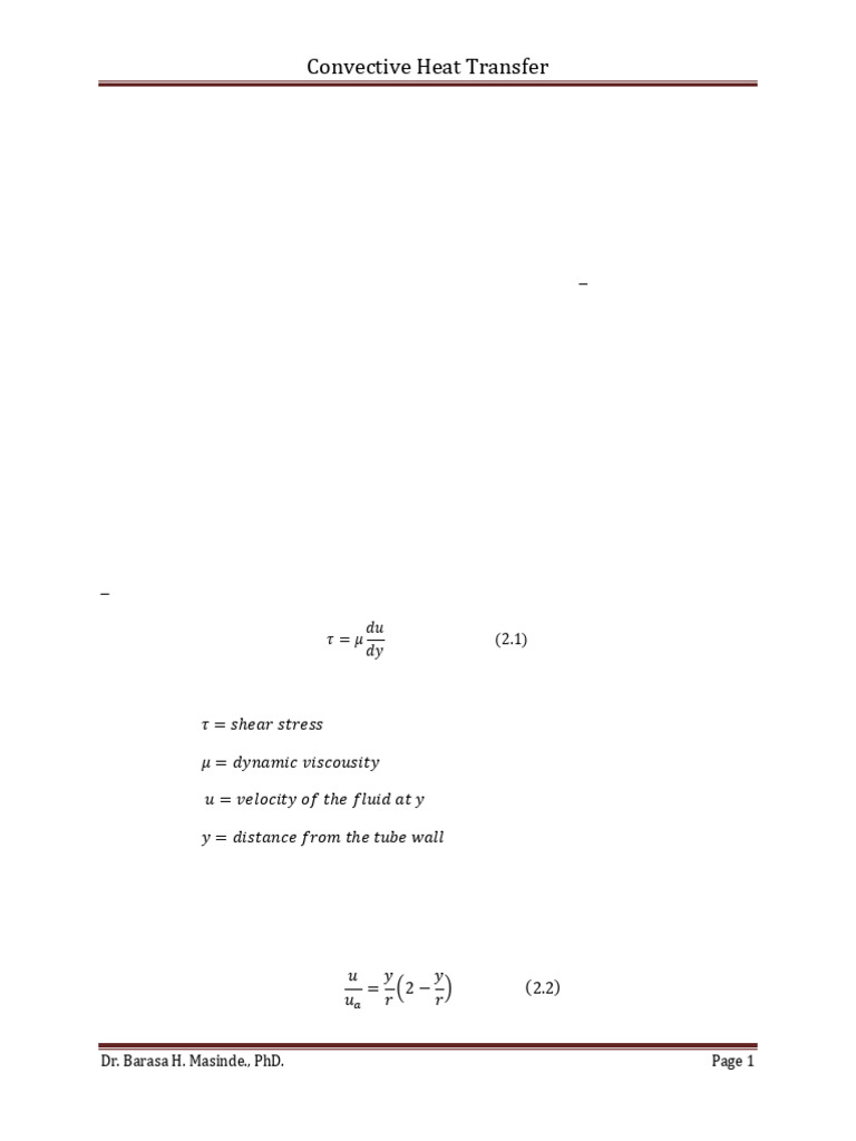 Understanding Convective Heat Transfer | PDF | Boundary Layer | Fluid ...
