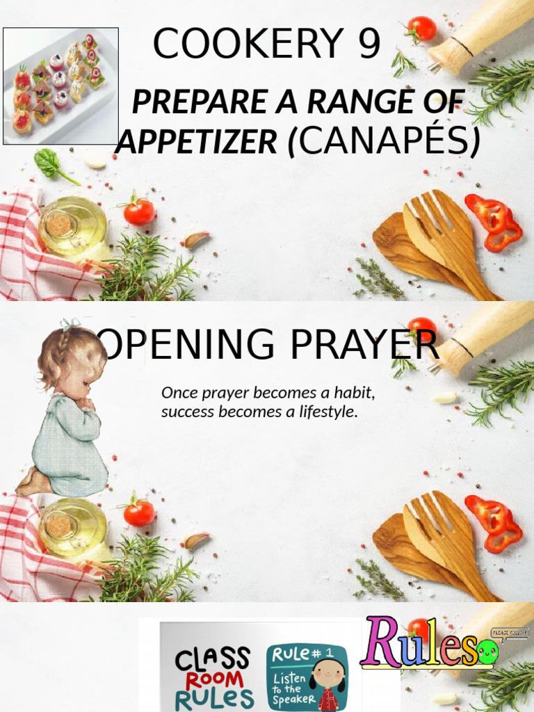 Co Cookery 9 Canape | PDF | Foods | Cuisine