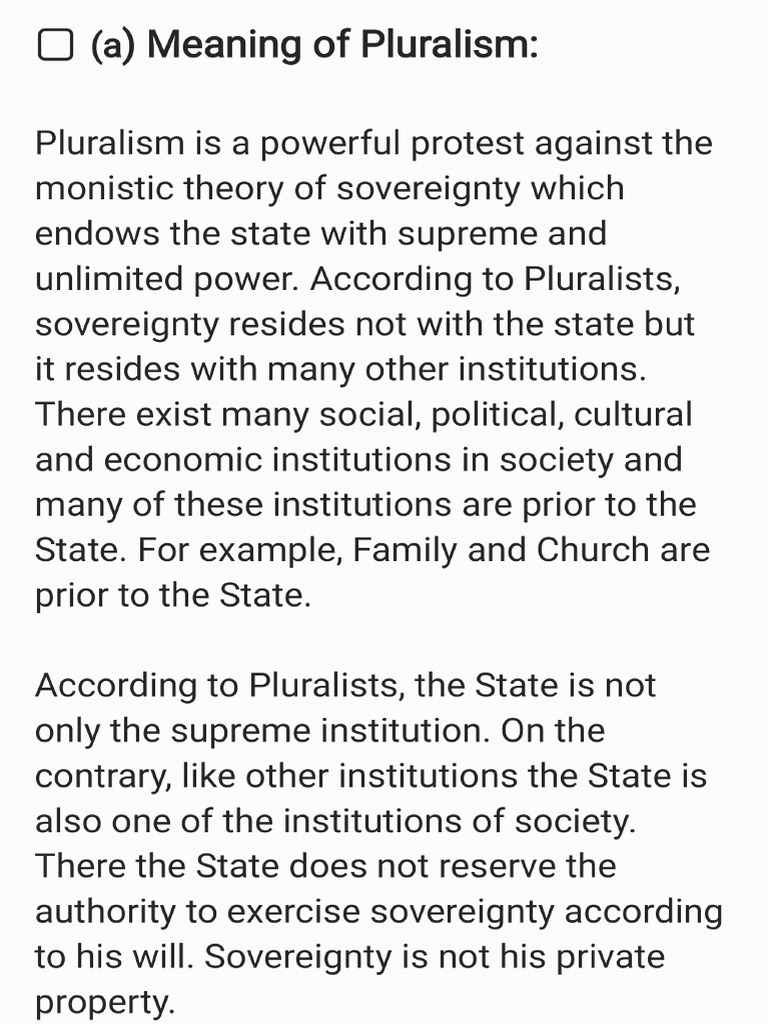 Pluralistic Theory of State - 220803 - 003248 | PDF