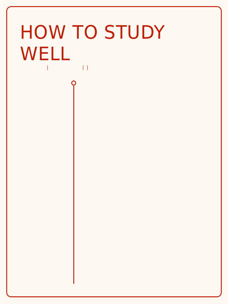 How to Study Well | PDF