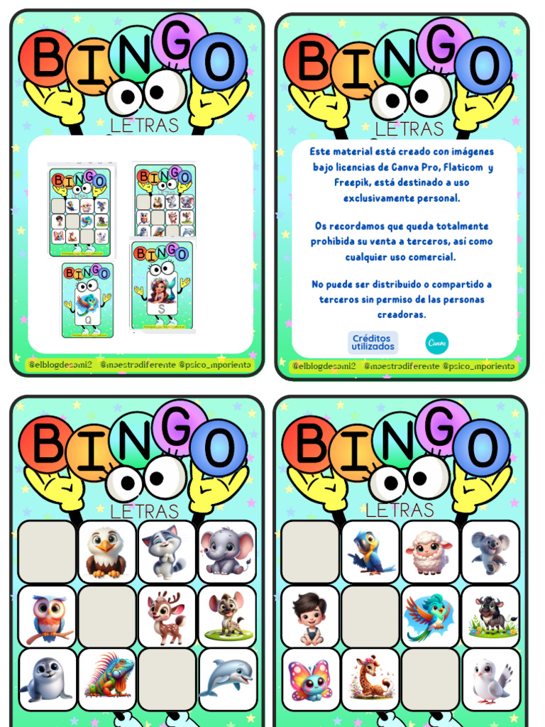 Bingo Letras | PDF