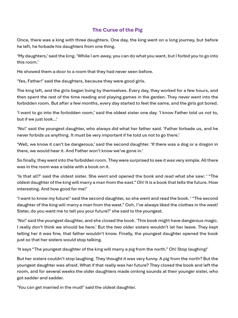 The Curse of the Pig | PDF