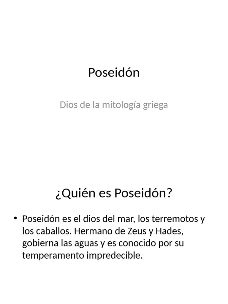 Poseidón | PDF