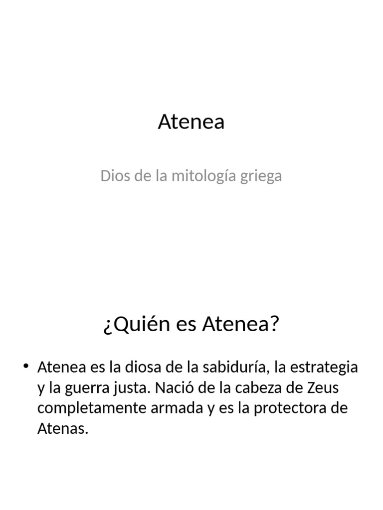 Atenea | PDF