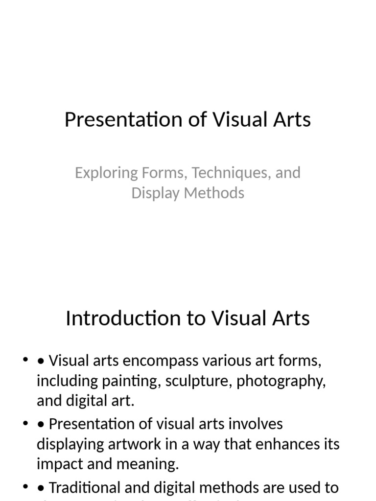 Presentation_of_Visual_Arts (1) | PDF