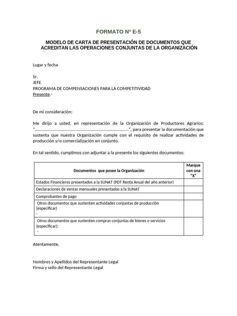 Elegibilidad Formato E5 | PDF