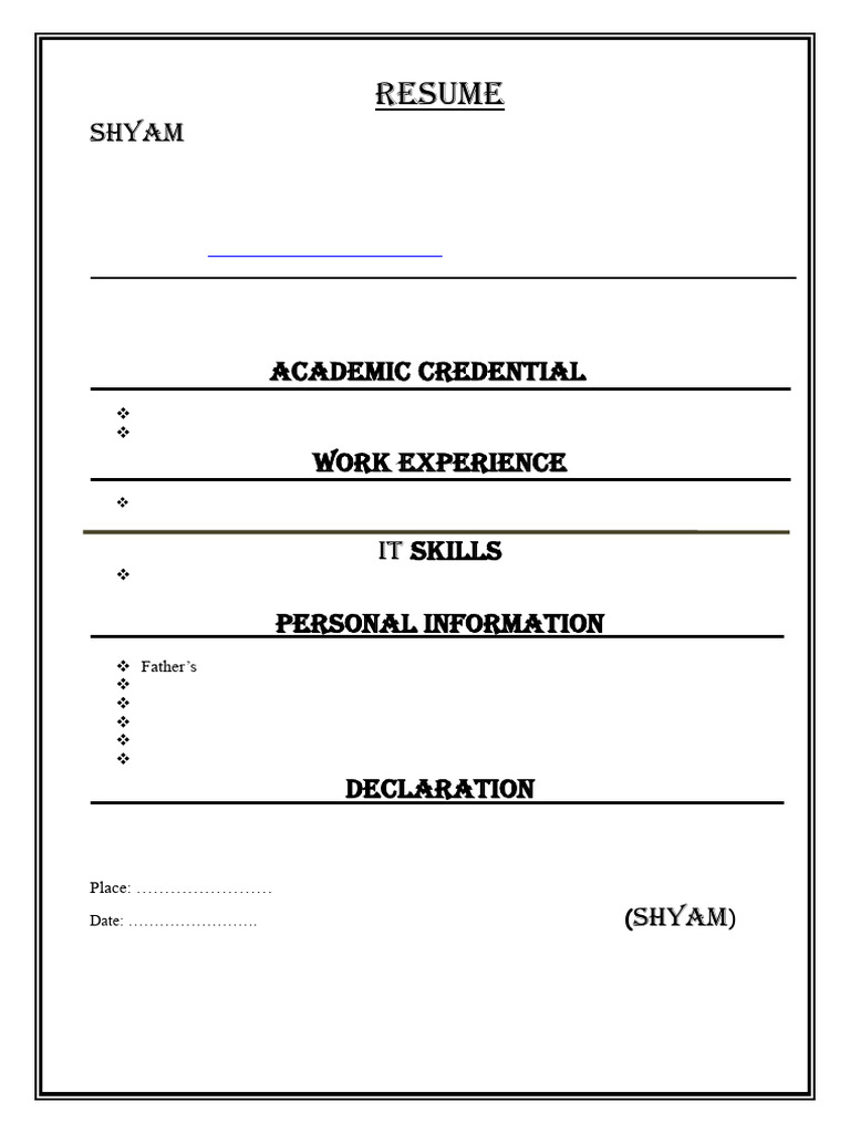 Shyam Resume | PDF