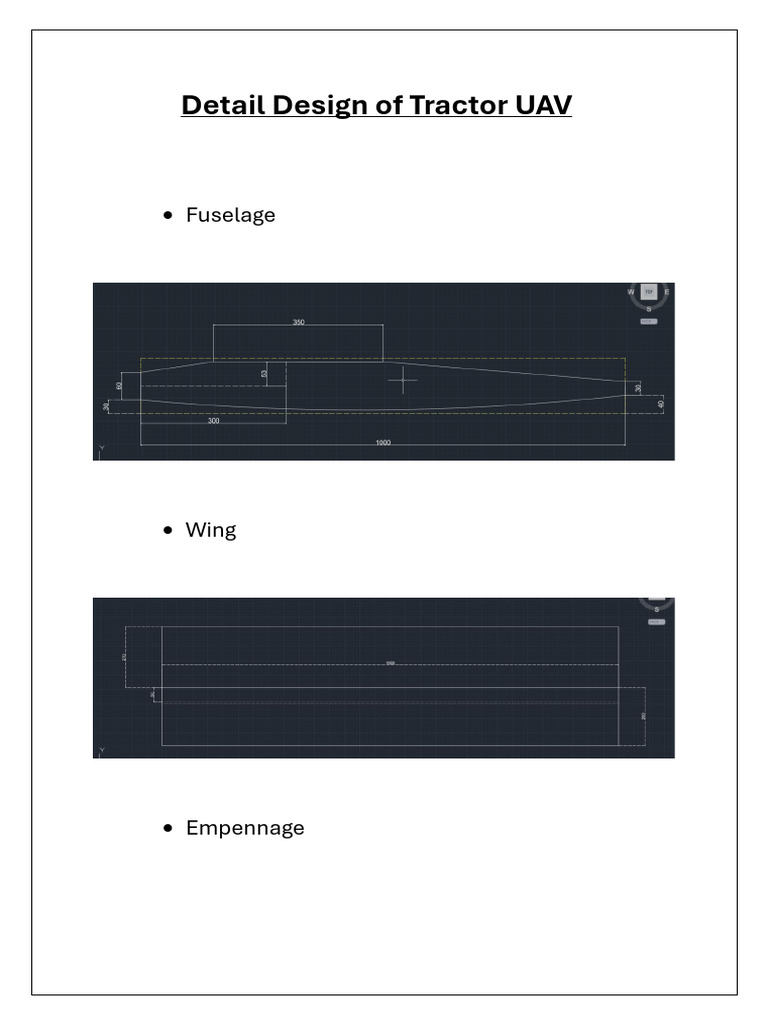 Detail Design of Tractor UAV | PDF