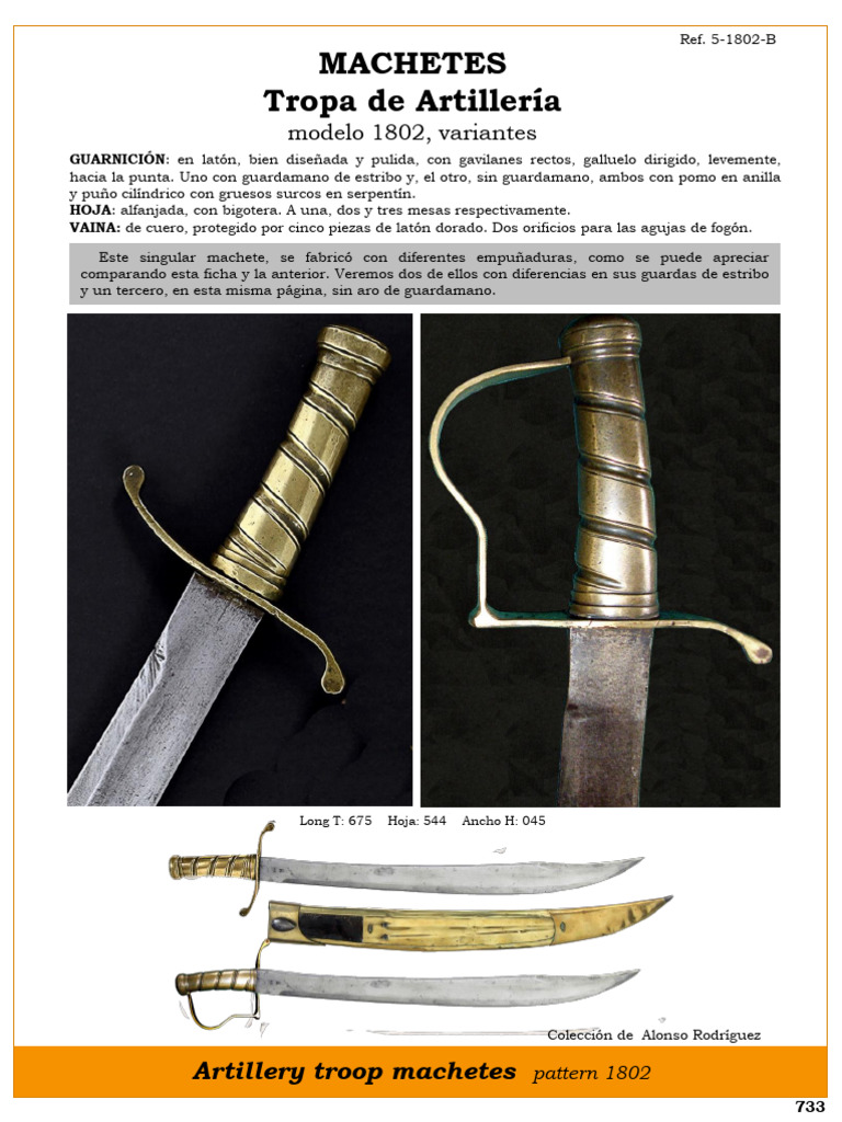 1802 Machete Artillería B | PDF
