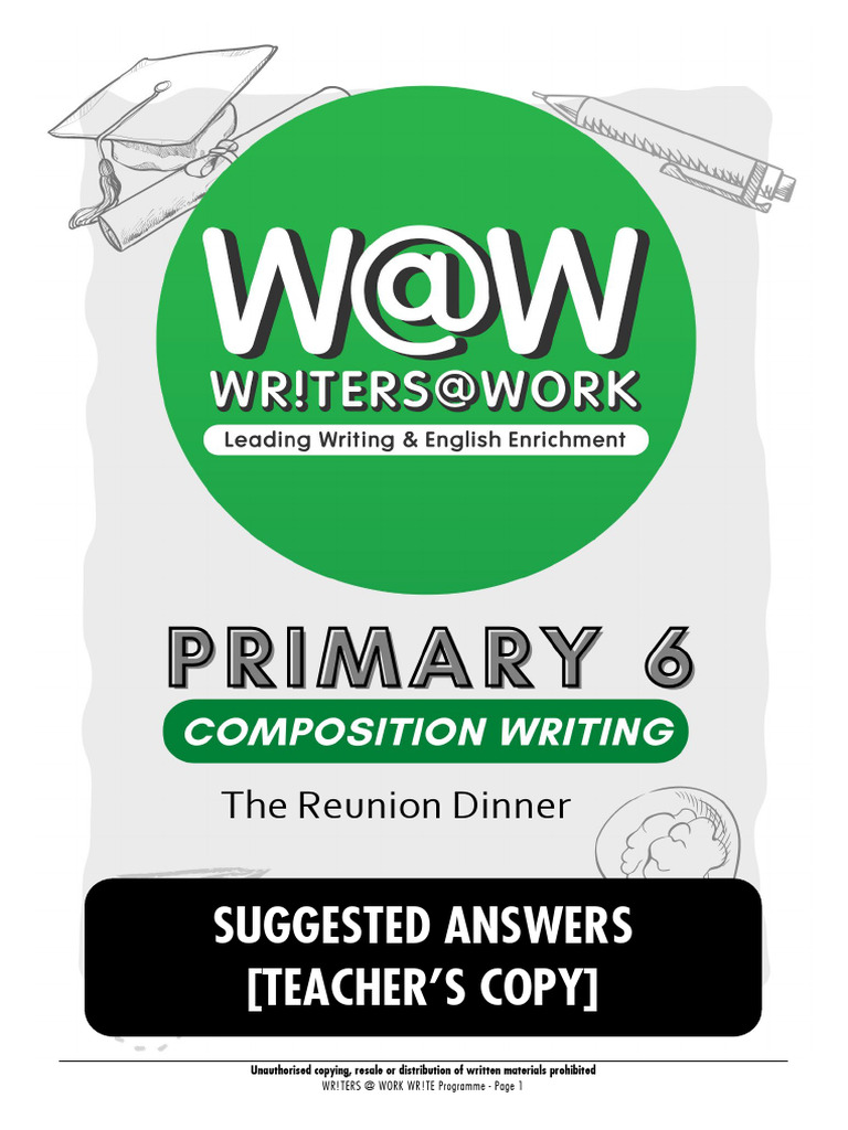 p6w Teacher Answer-The Reunion Dinner | PDF