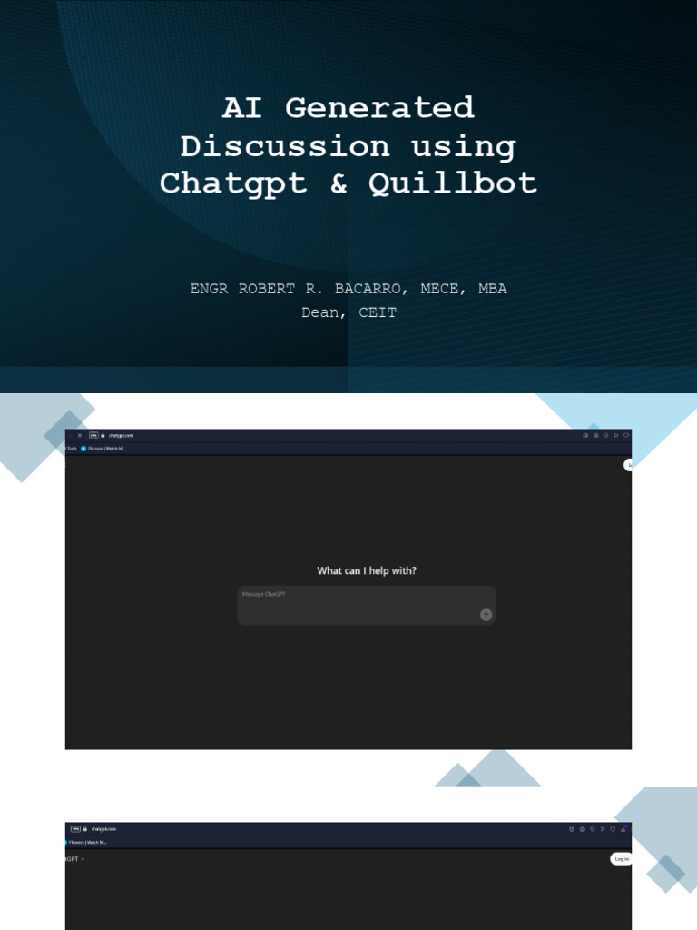 3 AI Generate Discussion Using Chatgpt Quillbot | PDF