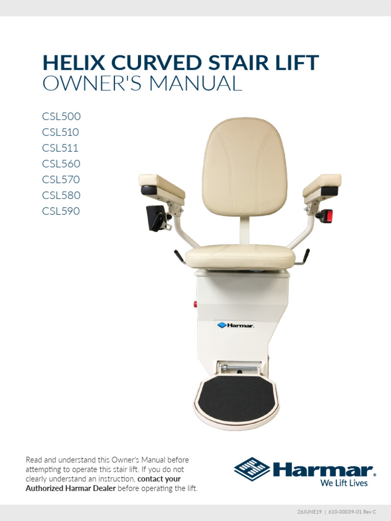 Helix Stair Lift User Guide | PDF | Elevator | Stairs