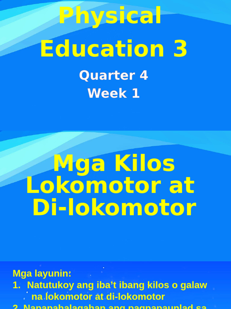 Mapeh Pe Q4 W1 | PDF