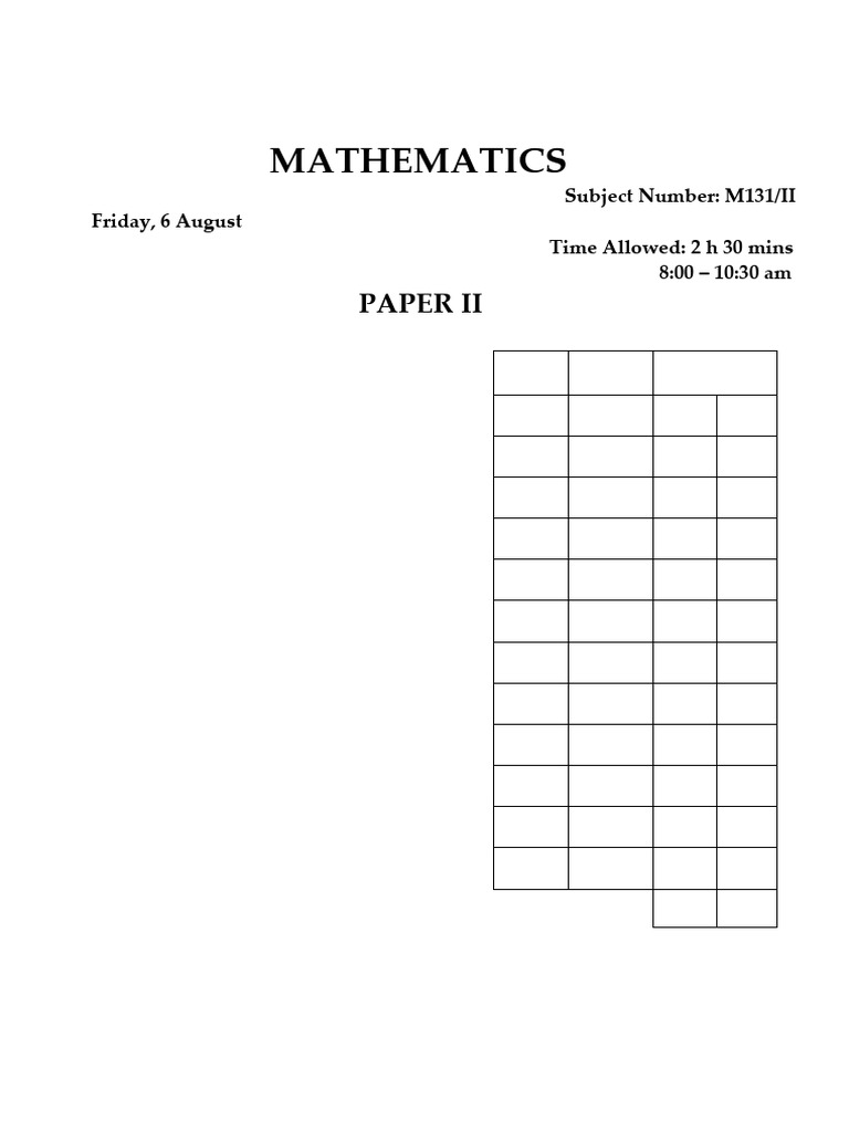 Mathematics Paper Ii Pdf Circle Logarithm
