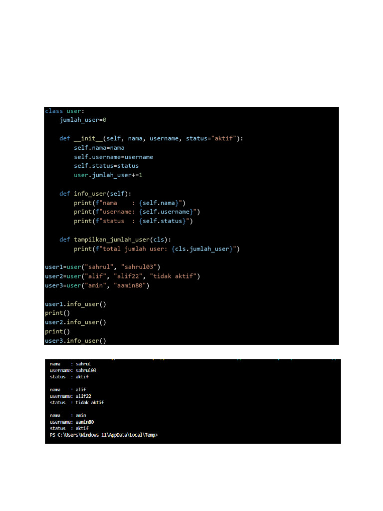 Laporan Tugas Pbo | PDF
