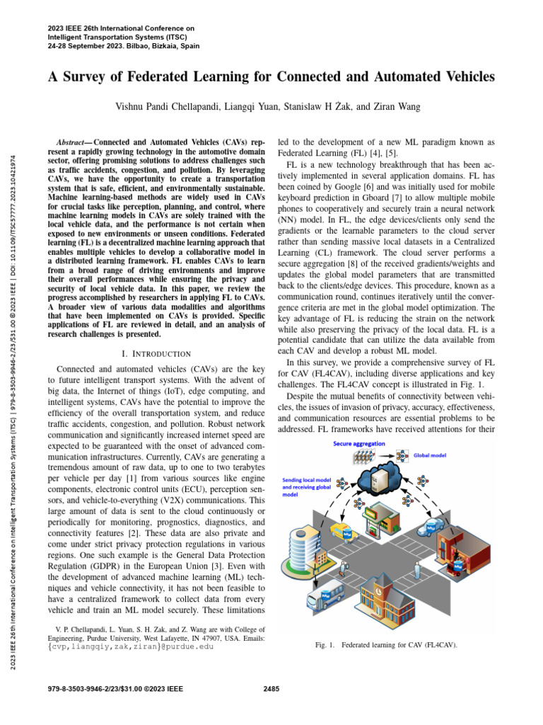 Federated Learning for CAVs | PDF | Lidar | Privacy
