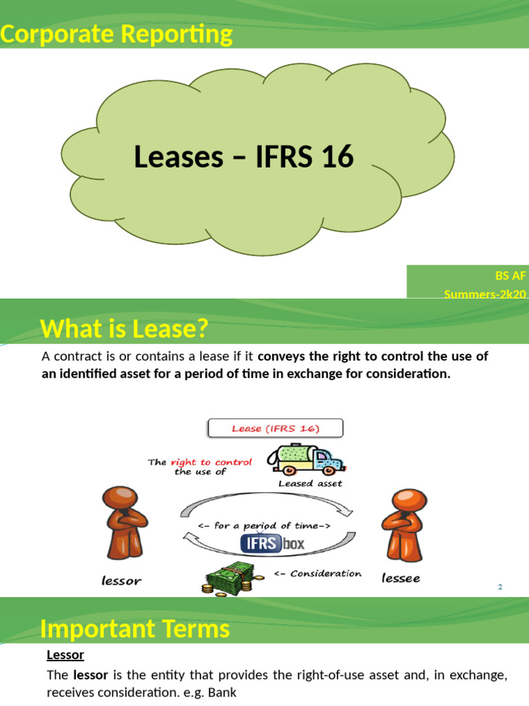 Understanding IFRS 16 Leases Explained | PDF | Lease | Debits And Credits