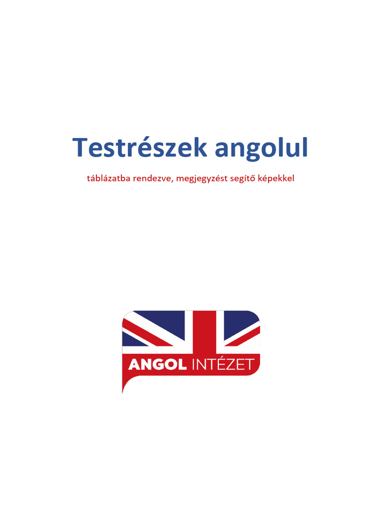 Angol Intezet Testreszek Angolul Letoltheto Tananyag | PDF