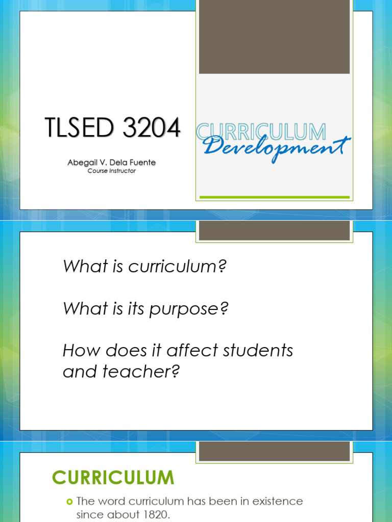 Understanding Curriculum Definitions | PDF | Curriculum | Cognition