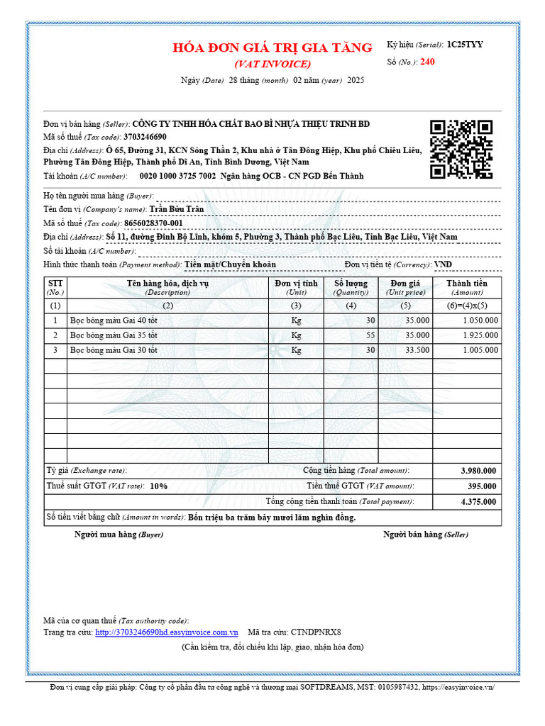 Thieu Trinh - Buu Tran 240 | PDF