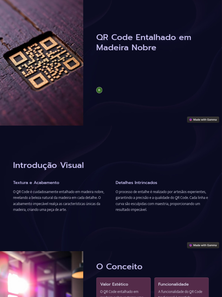 QR-Code-Entalhado-em-Madeira-Nobre | PDF | Marketing | Código QR