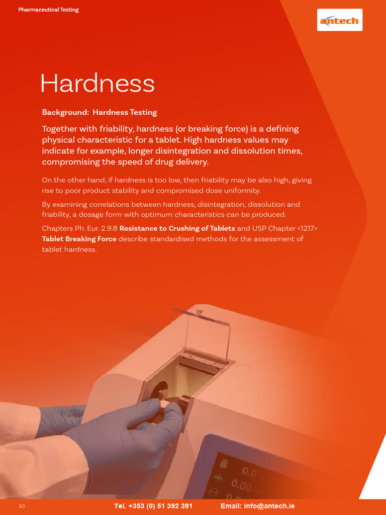 Brochure 2020 Hardness 2020 Antech | PDF | Tablet (Pharmacy) | Touchscreen
