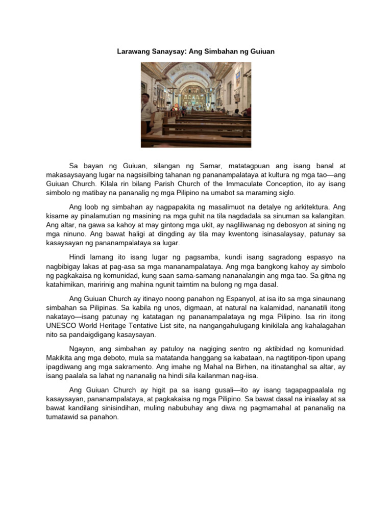 Larawang Sanaysay | PDF