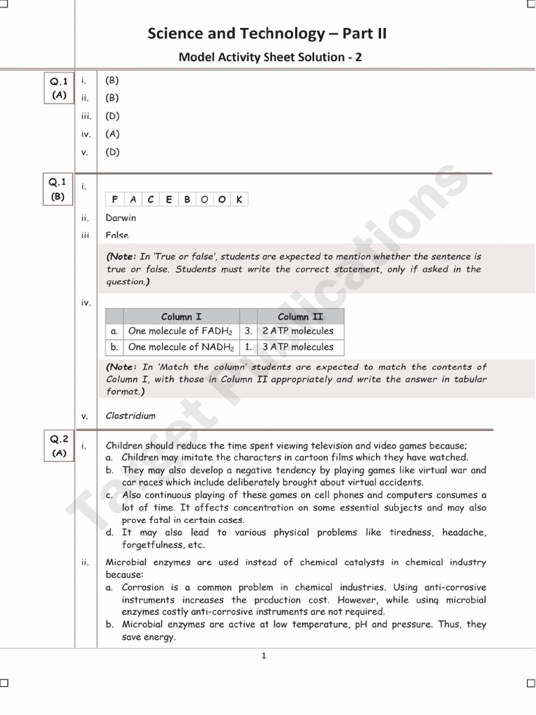 Std. 10th (English Medium) - Science and Technology Part - 2 ...