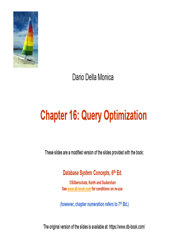 1_1b_query_optimization_sil_7ed_ch16_SPLIT | PDF | Relational Model | Mathematical Logic